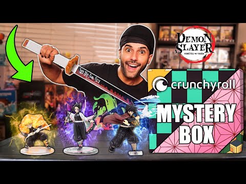Opening INSANE $500 CRUNCHY ROLL DEMON SLAYER MYSTERY BOX!! *NEW HASHIRA SWORD!!*