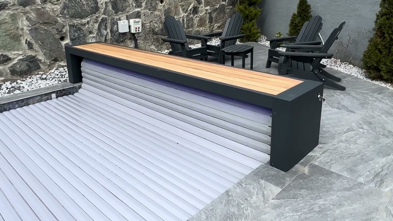 POOLCOTEC PRESTIGE-BENCH TYPE AUTOMATIC POOL COVERS