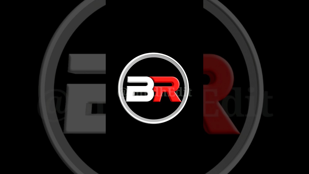 BR logo design in illustration #shorts #illustration #short