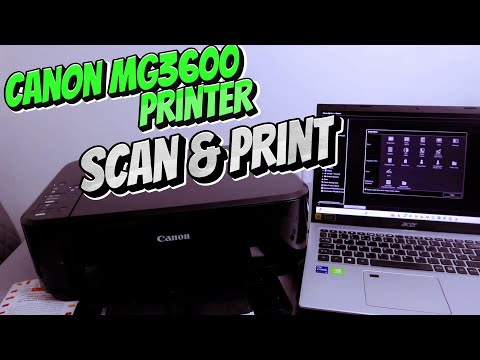 How To Scan With Canon MG3600 To Computer and Print