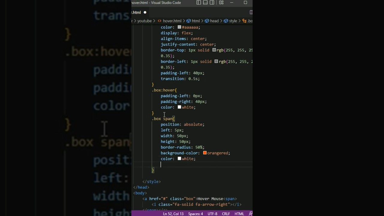 Button Hover Effect | CSS #trending #viral#200views