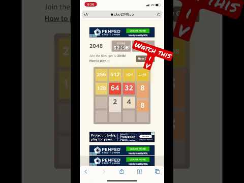 Getting the 4096 tile in 2048 #2048 #logicgames #logic #puzzle #puzzlegame #sudoku