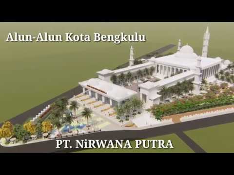 Gambar Animasi Gedung Alun-Alun Kota BENGKULU