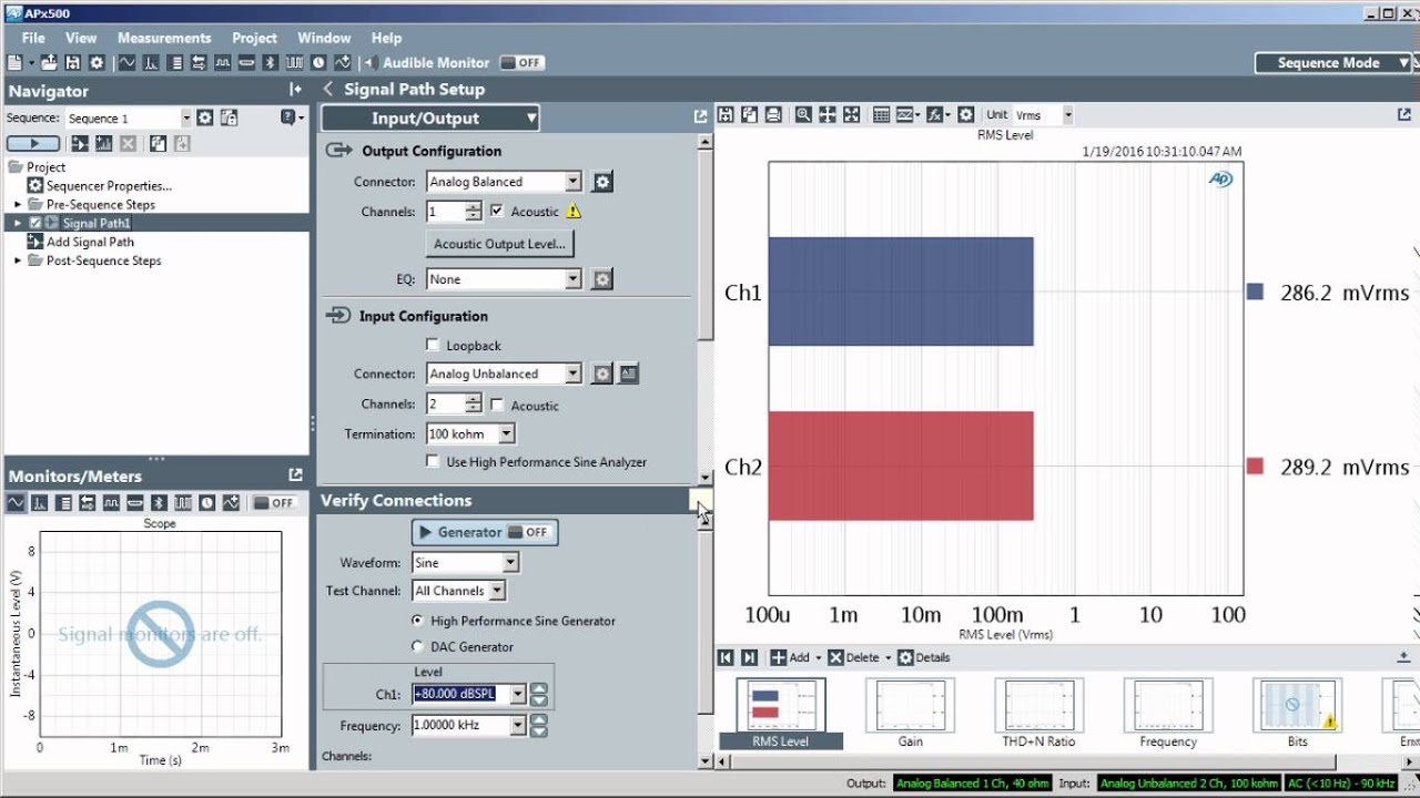 QT106 - Signal Path Set-up