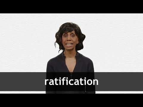 How to pronounce RATIFICATION in American English