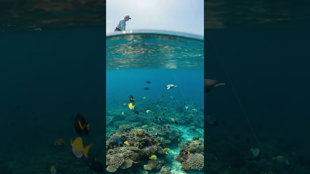 AI generated fishing video 🎣🐟 #envato #fishing