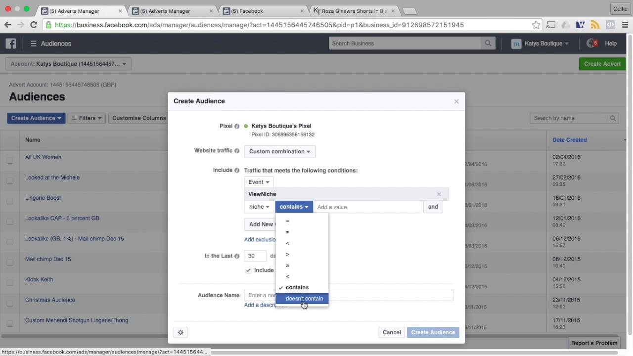 Segmentation by Niche using the Pixel Perfect App