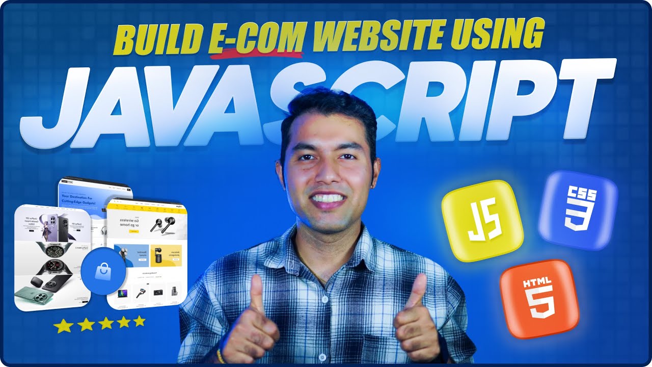 Build Complete Ecommerce Website using HTML CSS & JavaScript in Hindi🔥Logic Building + Free Notes💝