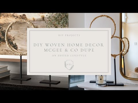 DIY Woven Circle Home Decor | McGee & Co Dupe | An Edited Lifestyle