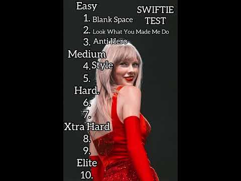 Swiftie Test! How many did u get? #taylorswift #swifties #swiftlover #music #swift #swiftietest