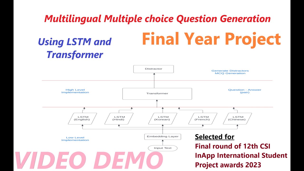 Multilingual Multiple choice Question Generation