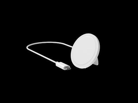 15W Magsafe wireless charger with fixed USB C cable