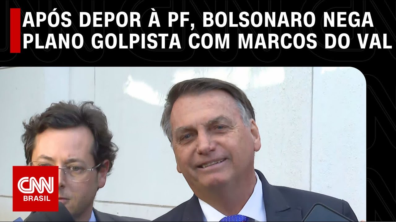 Bolsonaro deixa sede da PF após depoimento sobre suposta trama golpista | CNN Brasil