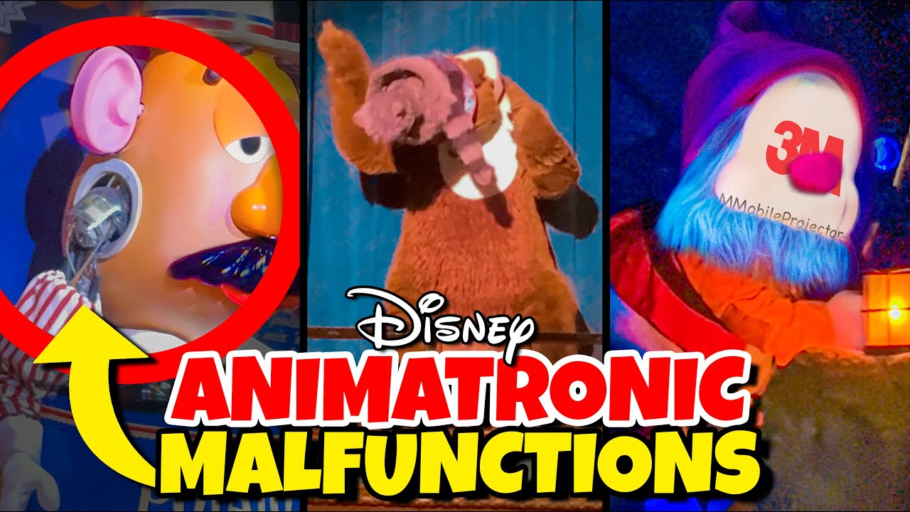 MyDisneyFix | Top 10 Disney Fails & Animatronic Malfunctions Pt 16 ...