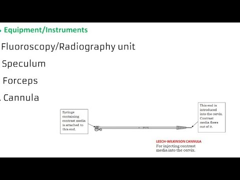 1. Hysterosalpingography SPECIAL RADIOGRAPHIC PROCEDURES