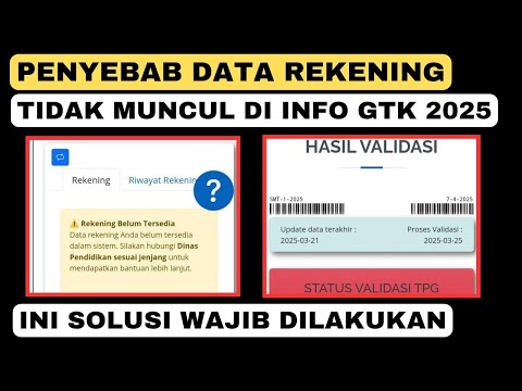 🔴Causes & Solutions for Bank Account Data Not Available on GTK Info 2025 || Info for PPG Piloting