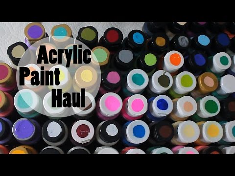 Acrylic Paint Haul | Hobby Lobby, Michael's & Walmart
