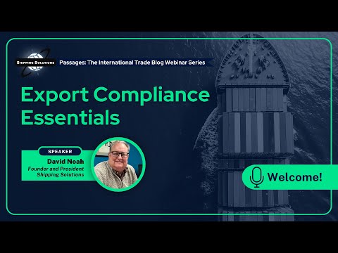 Export Compliance Essentials Webinar [2025]