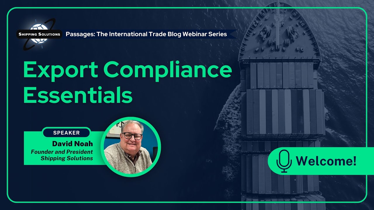 Export Compliance Essentials Webinar [2025]