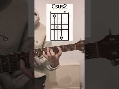 Chord of the Day- Csus2 #guitar #music #shorts #youtube #youtubeshorts #tutorial #lesson #chords