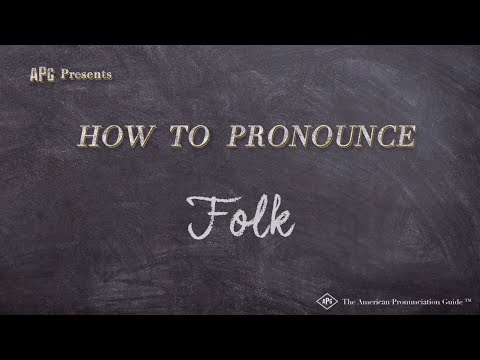 How to Pronounce Folk (Real Life Examples!)