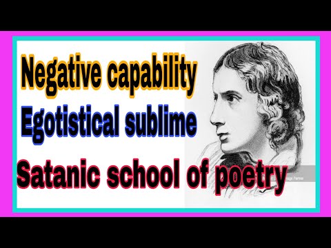 Literary terms | Negative capability | Egotistical sublime | Vipul classes |