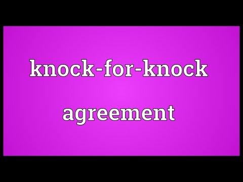 Knock-for-knock agreement Meaning