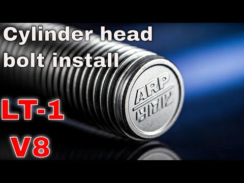 Cylinder Head bolt install ARP head bolts134-3701 LT1 Small Block Chevy Felpro Head Gasket 1074