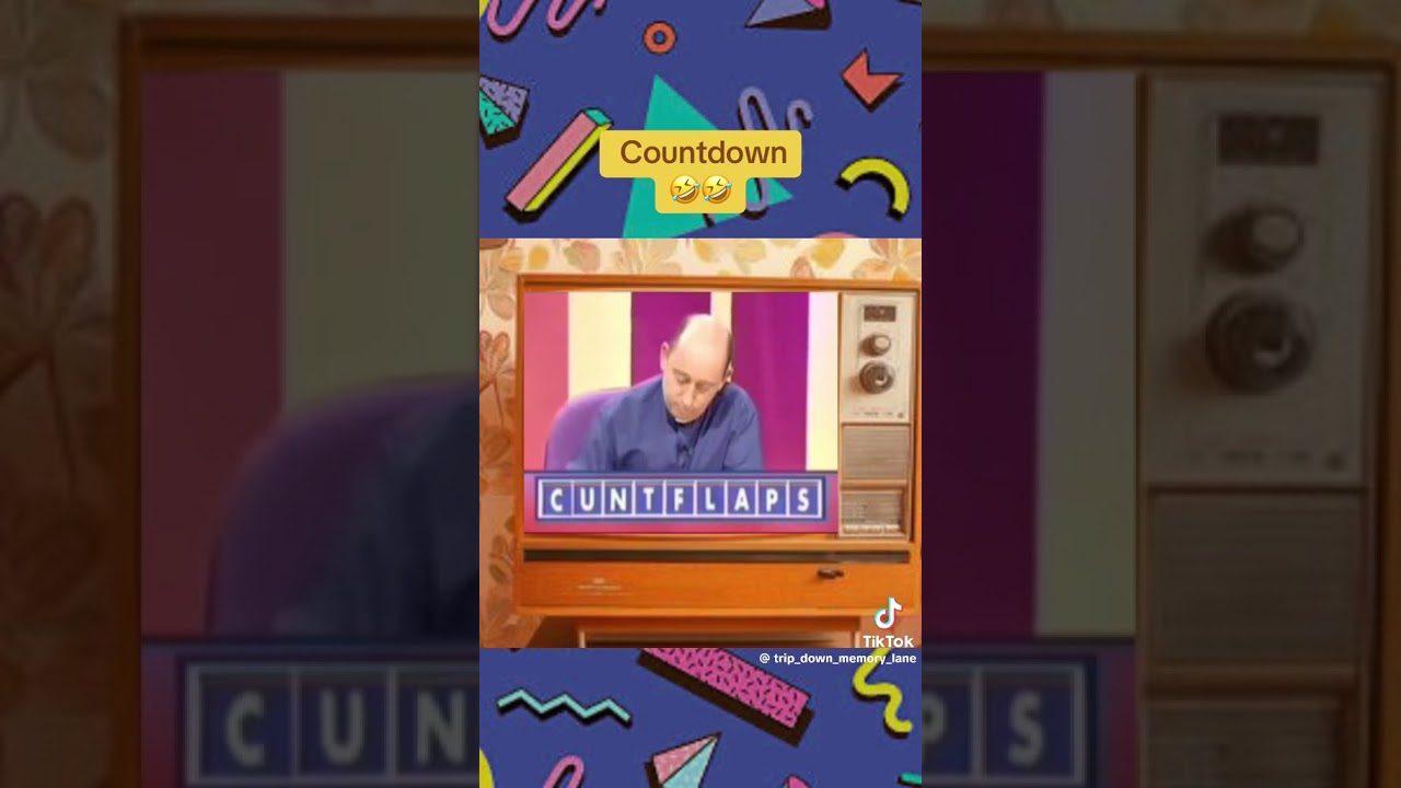 The famous cuntflaps incident on #countdown #carolvorderman #funny #spoof