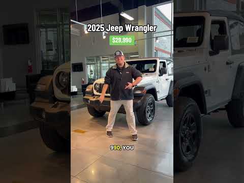2025 Jeep Wrangler for just $29,990!