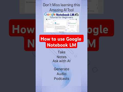 How to Use Google Notebook LM