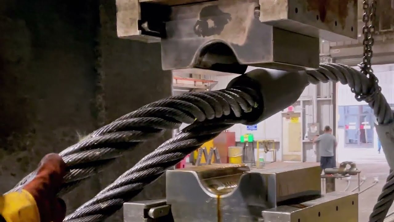 Watch Us Fabricate a 2 1/2in 6x19 Bright Wire Rope Sling with Flemished Eyes