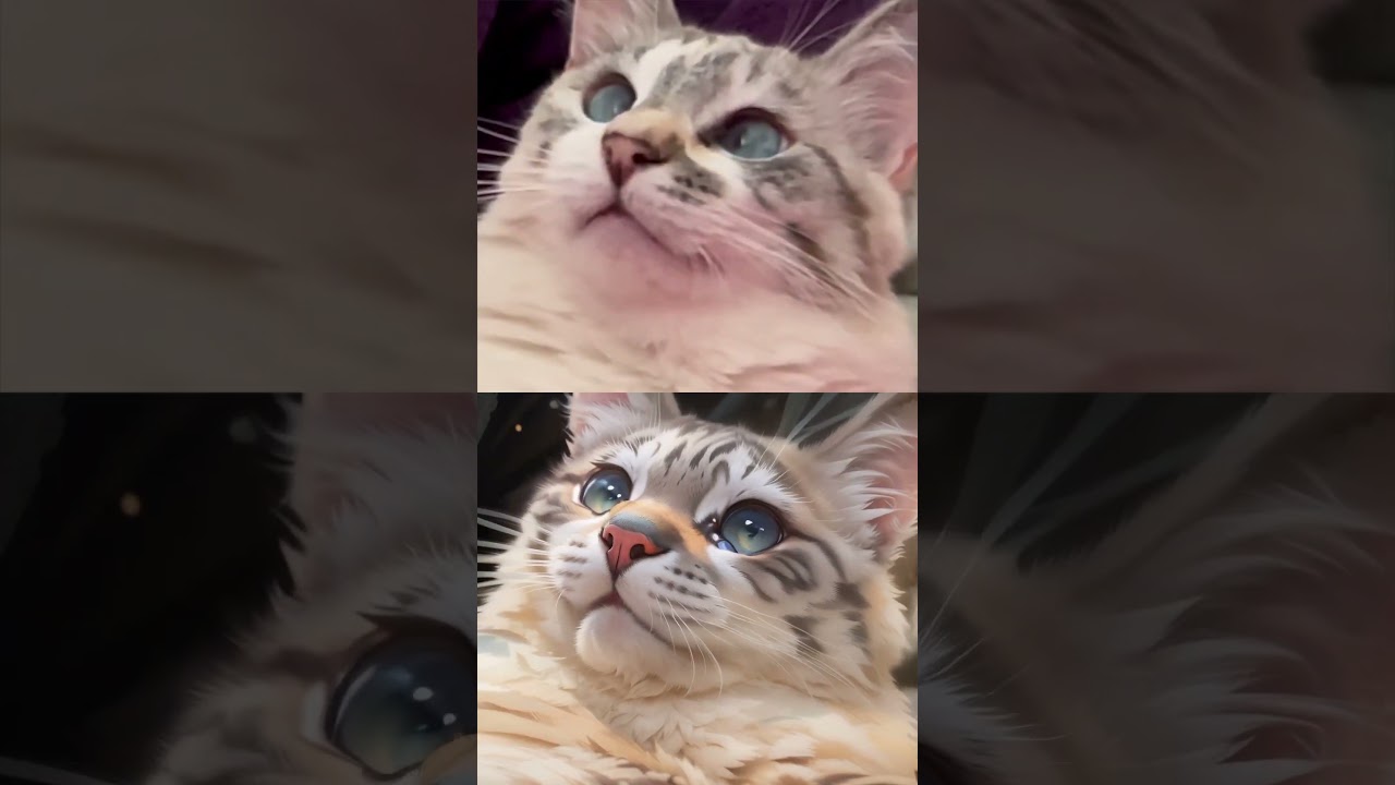 [AI Edit] Lonaly cat sol #shorts #stablediffusion #aianimation #pets #cats