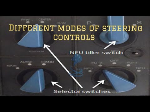 Different types of steering modes : Auto-pilot, Hand Steering - Follow Up & Non Follow Up ( NFU )