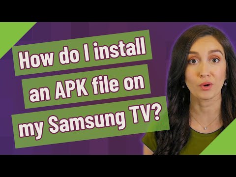 How do I install an APK file on my Samsung TV?