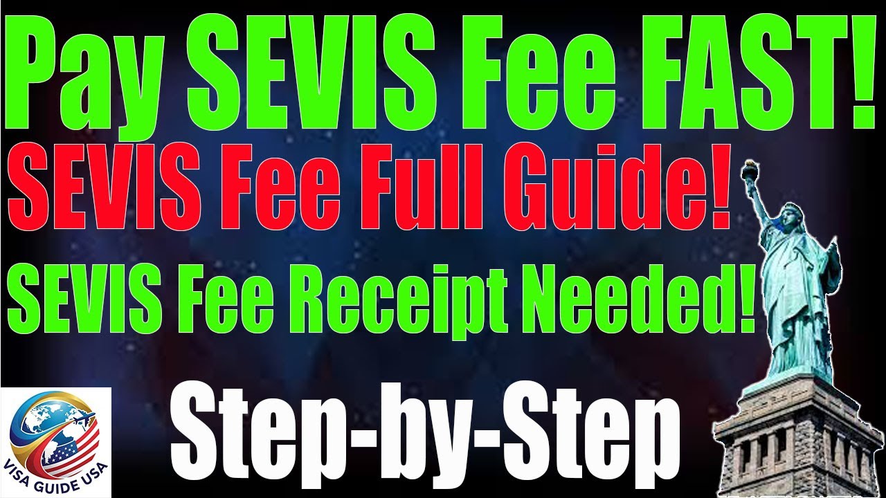 How to Pay SEVIS Fee  Full Process & Proof of Pay
