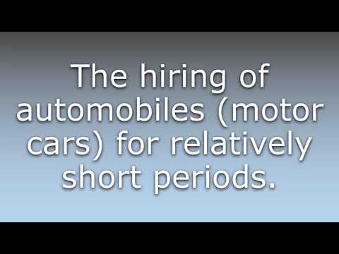 What does Car rental mean?
