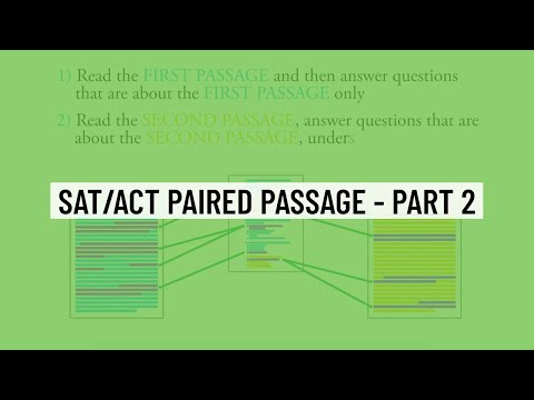 SAT/ACT Reading Paired Passage - Part 2