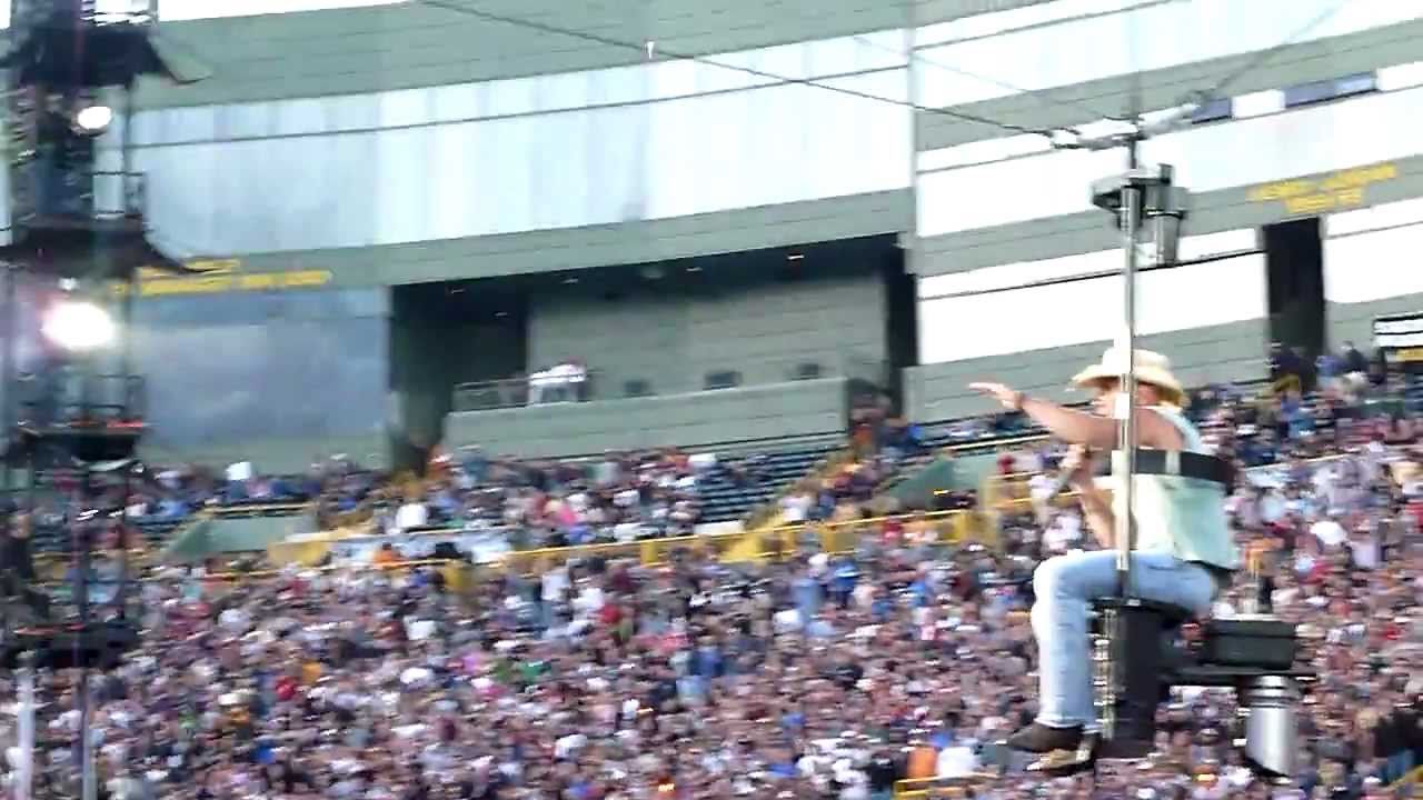 Kenny Chesney entrance Lambeau Field Green Bay, WI. 6-11-11