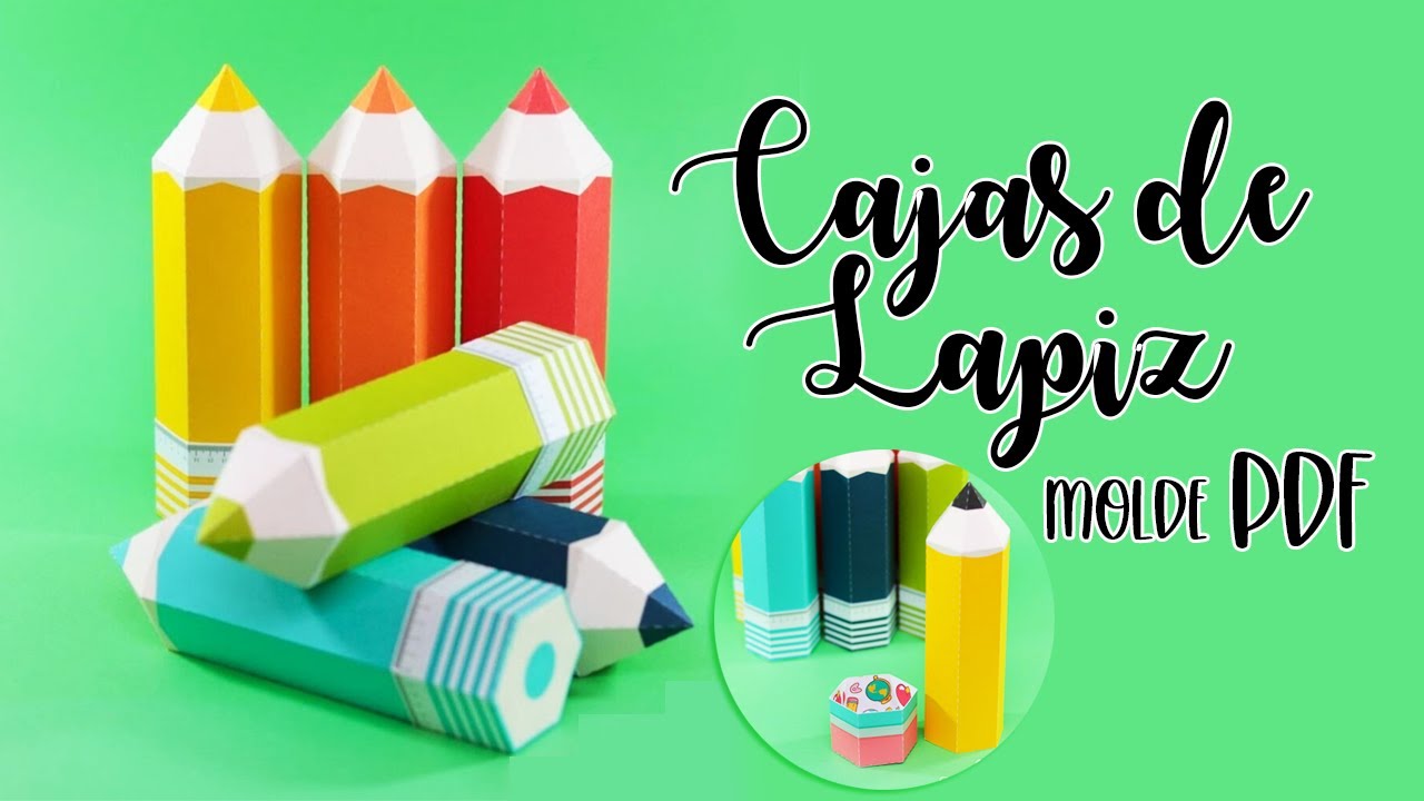 Vuelve a Clase: Caja de Lápiz / Pencil box / Detalles para regreso a clases
