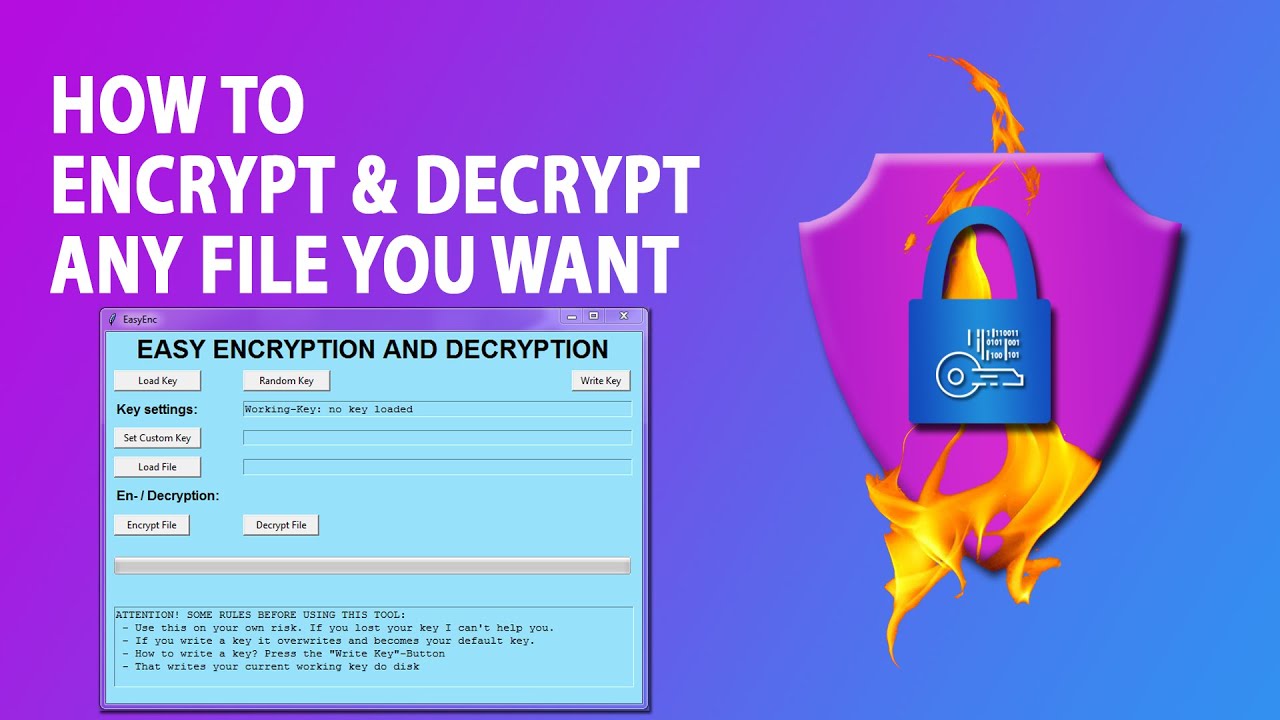 Easy File Encryption and Decryption Tool