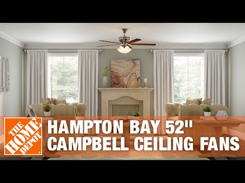 Hampton Bay 52" Campbell Ceiling Fans | The Home Depot