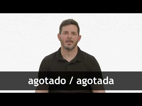 English Translation of “AGOTADO” | Collins Spanish-English Dictionary