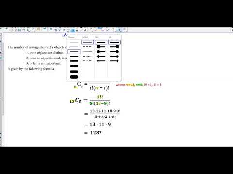 Math 14 5.5 Objective 3: Find the Value of the Combination