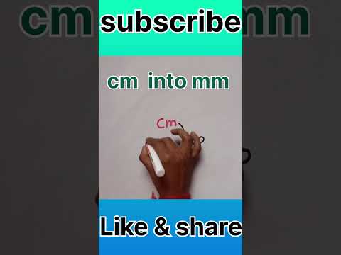 How To Convert cm into mm #shorts #trick #maths #viral #youtubeshorts