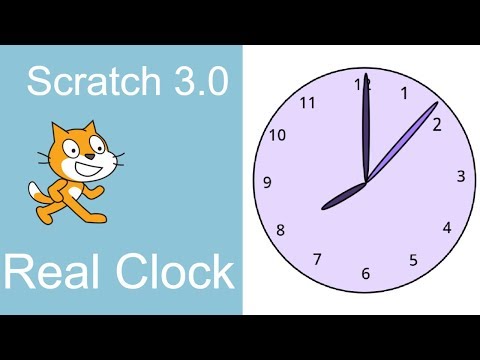 Scratch 3 - Working Clock Tutorial (Scratch 2019)