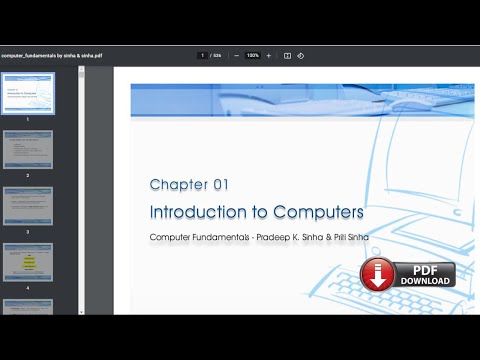How To Download Fundamentals Of Computer Book Pdf In Laptop Or PC (Free Download) ??