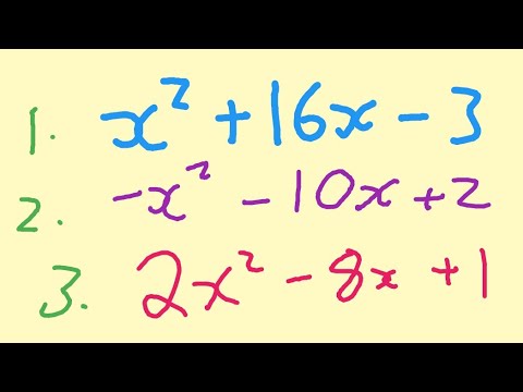 Completing the Square and Turning Point Coordinates GCSE Maths Revision