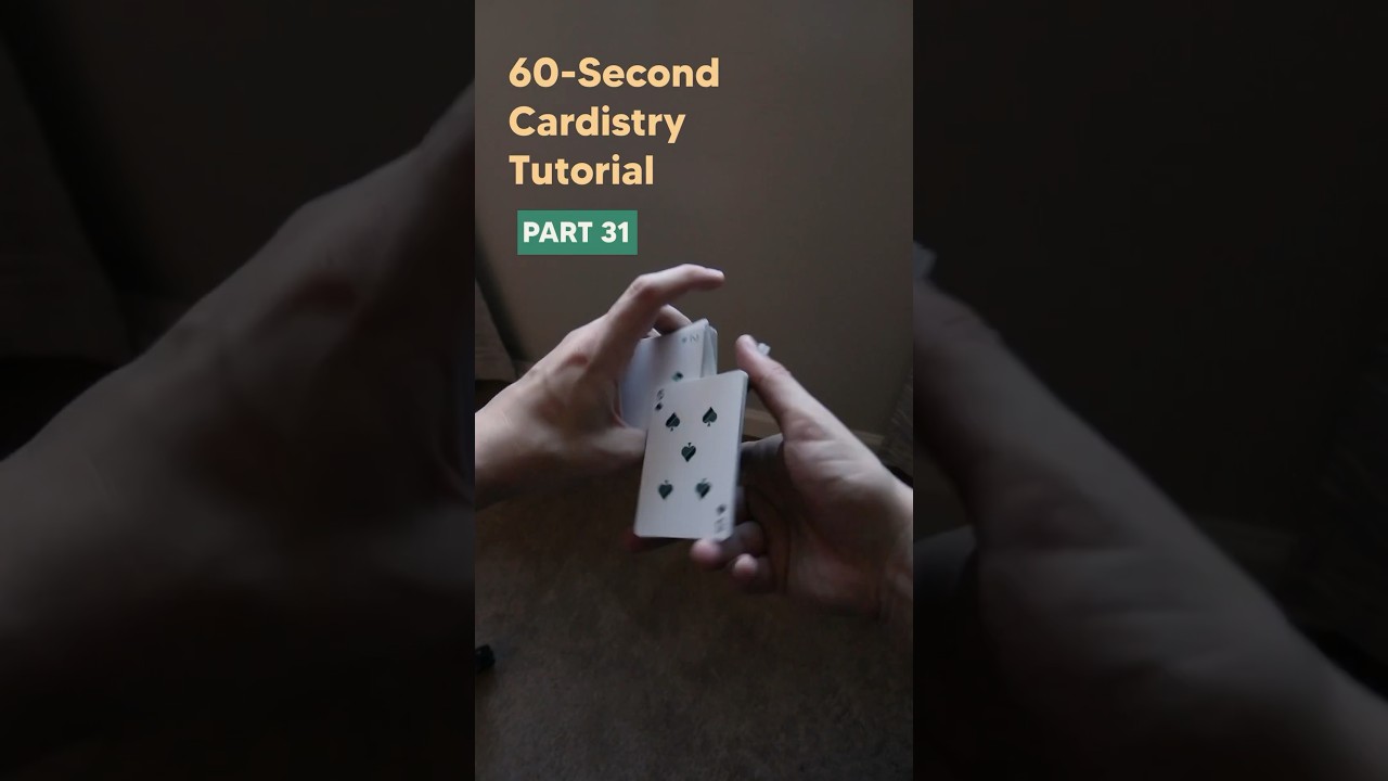 Beginner Cardistry / 60-Second Tutorial - Part 31 #cardistry #tutorial #beginner #cards #tricks