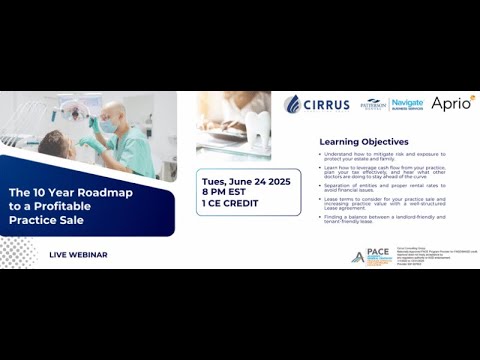 The 10 Year Roadmap to a Profitable Practice Sale